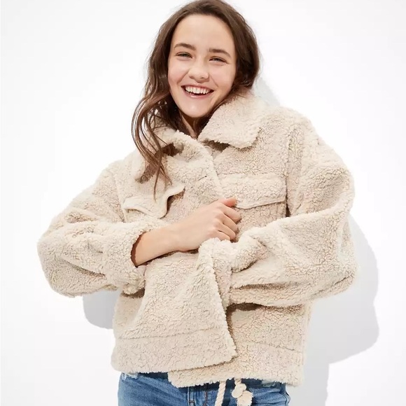 American Eagle Outfitters | Jackets & Coats | Ae Sherpa Trucker Jacket | Poshmark